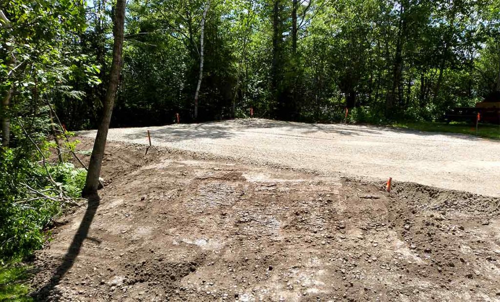 sitework_garage_lot_subgrade_base_gravel | Earthwork, excavation in ...