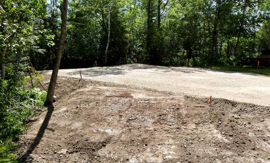sitework_garage_lot_subgrade_base_gravel | Earthwork, excavation in ...